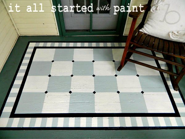 painted porch rug [saving the best for last] - It All Started With Paint