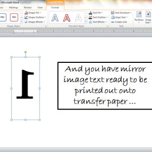 how-to-make-mirror-image-text-in-word - It All Started With Paint