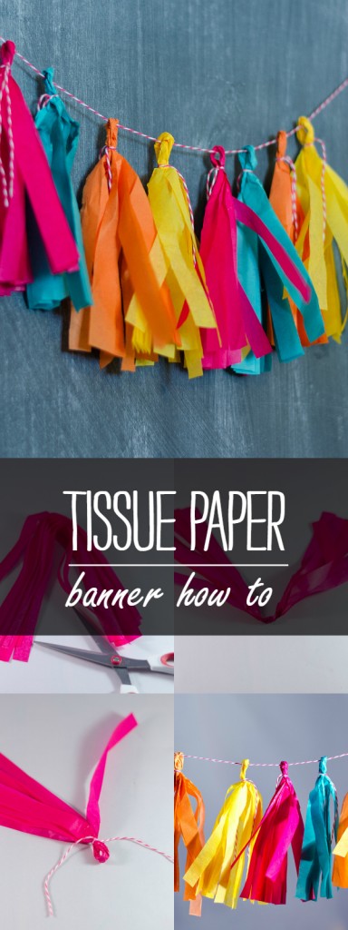 Tissue Paper Banner - It All Started With Paint