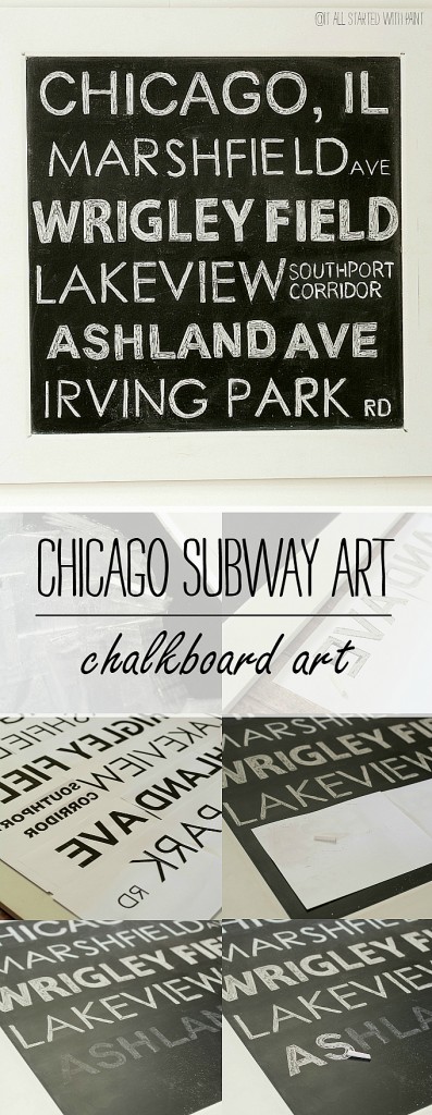 Chicago Subway Art with Chalk - It All Started With Paint