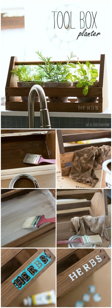 Tool Box Herb Planter - It All Started With Paint