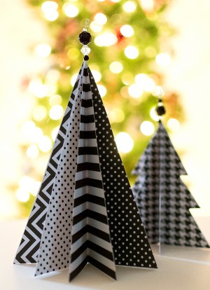 Christmas Craft: Paper Trees - It All Started With Paint