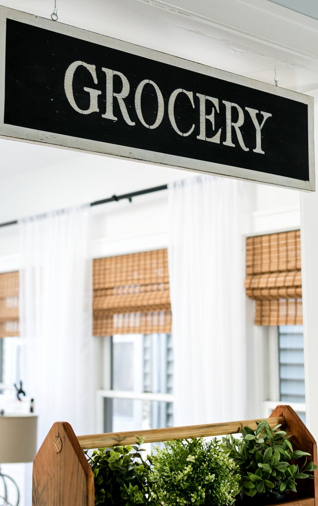 Vintage Look Grocery Sign - It All Started With Paint