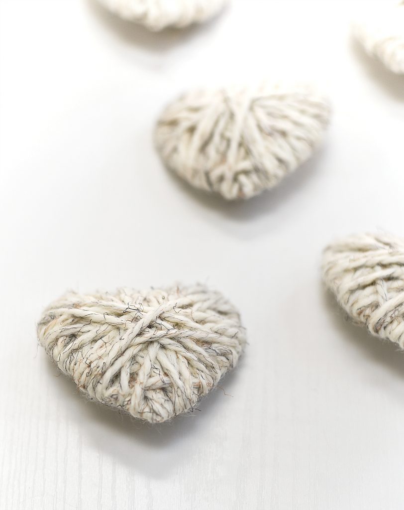 Yarn Wrapped Hearts - It All Started With Paint