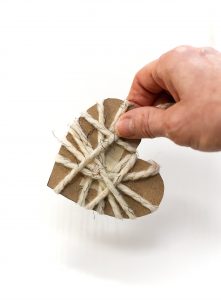 Yarn Wrapped Hearts - It All Started With Paint