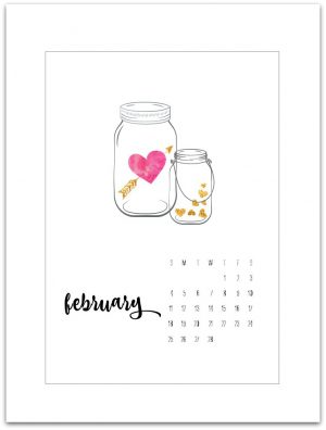February Calendar Page Printable - It All Started With Paint