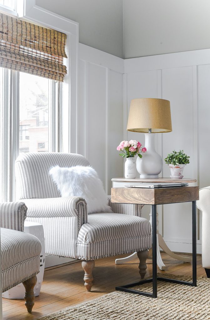 Pink & Gray Spring Living Room - It All Started With Paint