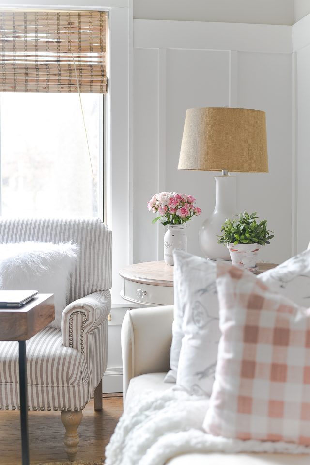 Pink & Gray Spring Living Room - It All Started With Paint