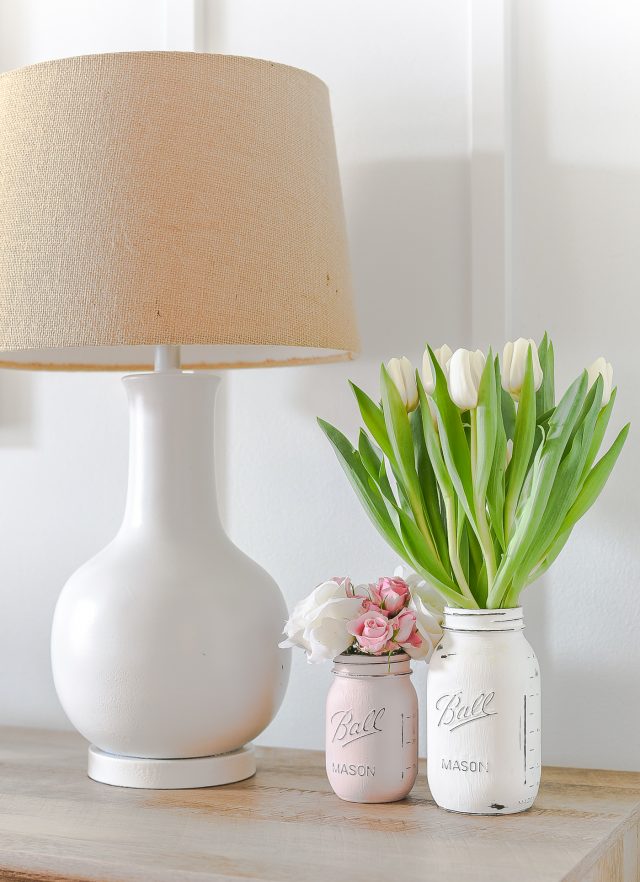 Pink & Gray Spring Living Room - It All Started With Paint