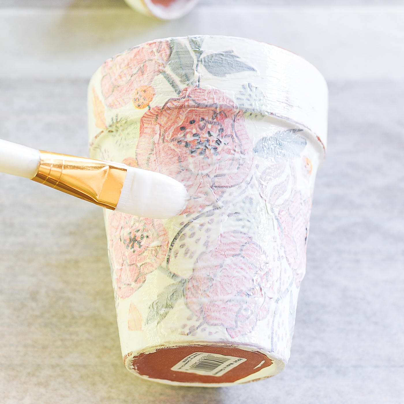 Decoupage Terracotta Pots - It All Started With Paint