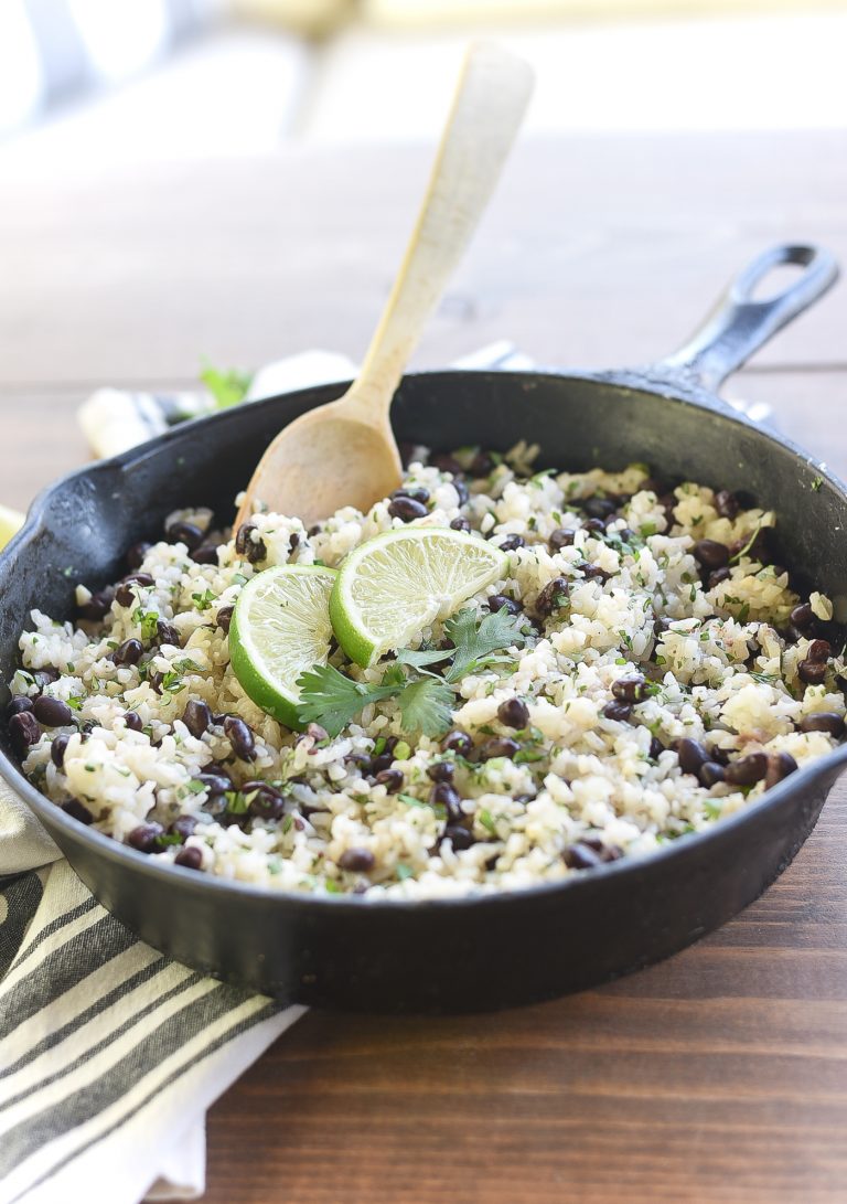 Cilantro & Lime Black Beans and Rice - It All Started With Paint