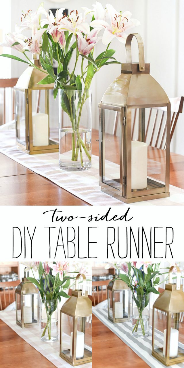 Two-Sided Table Runner DIY - It All Started With Paint
