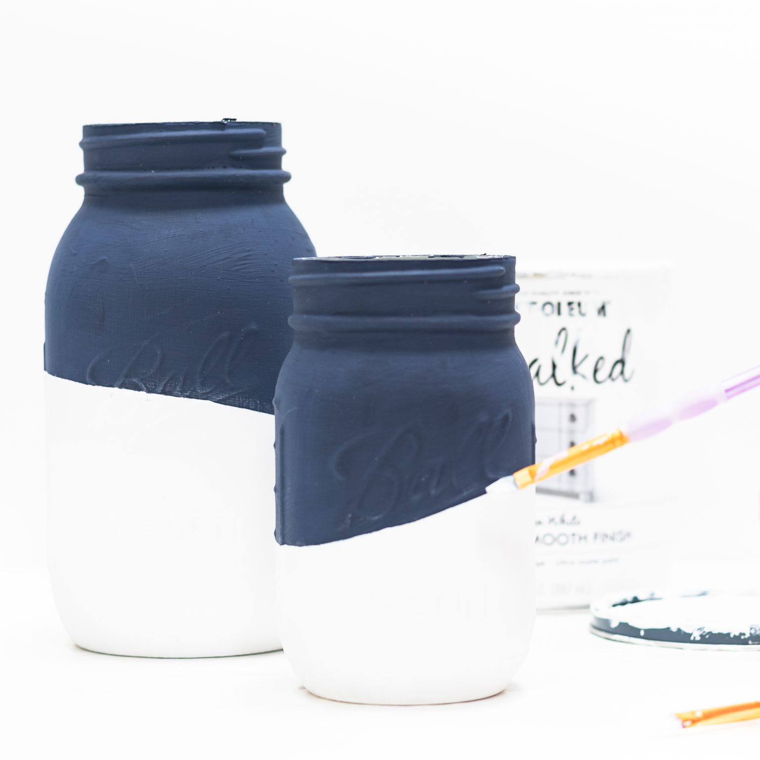 Easy Boho Mason Jar Vase DIY - It All Started With Paint
