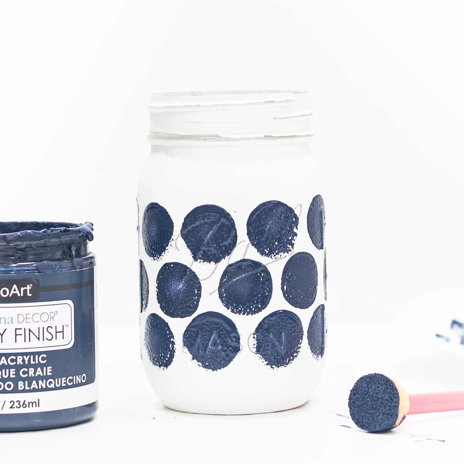 Easy Boho Mason Jar Vase DIY - It All Started With Paint