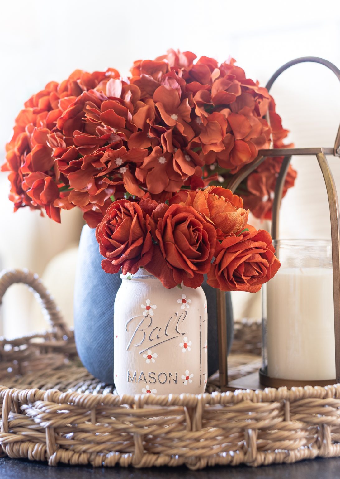 Fall Flowers Mason Jar Craft - It All Started With Paint