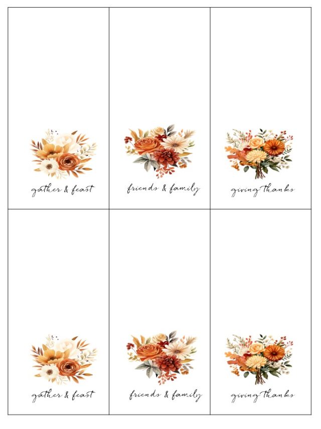 Thanksgiving Table Setting and Free Printable - It All Started With Paint