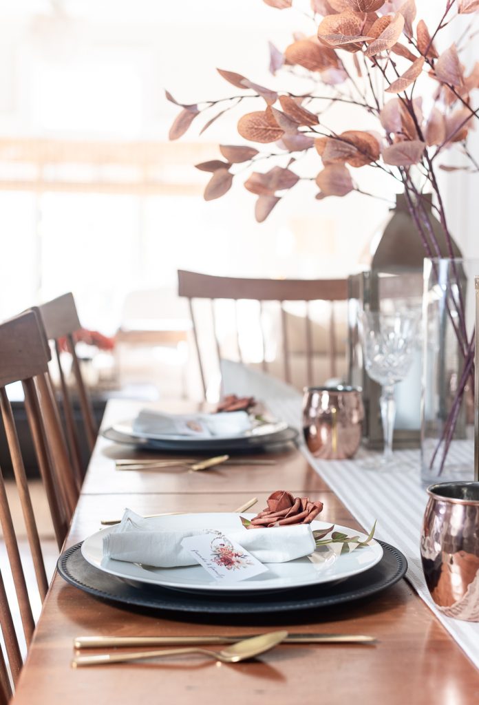 Thanksgiving Table Setting and Free Printable - It All Started With Paint