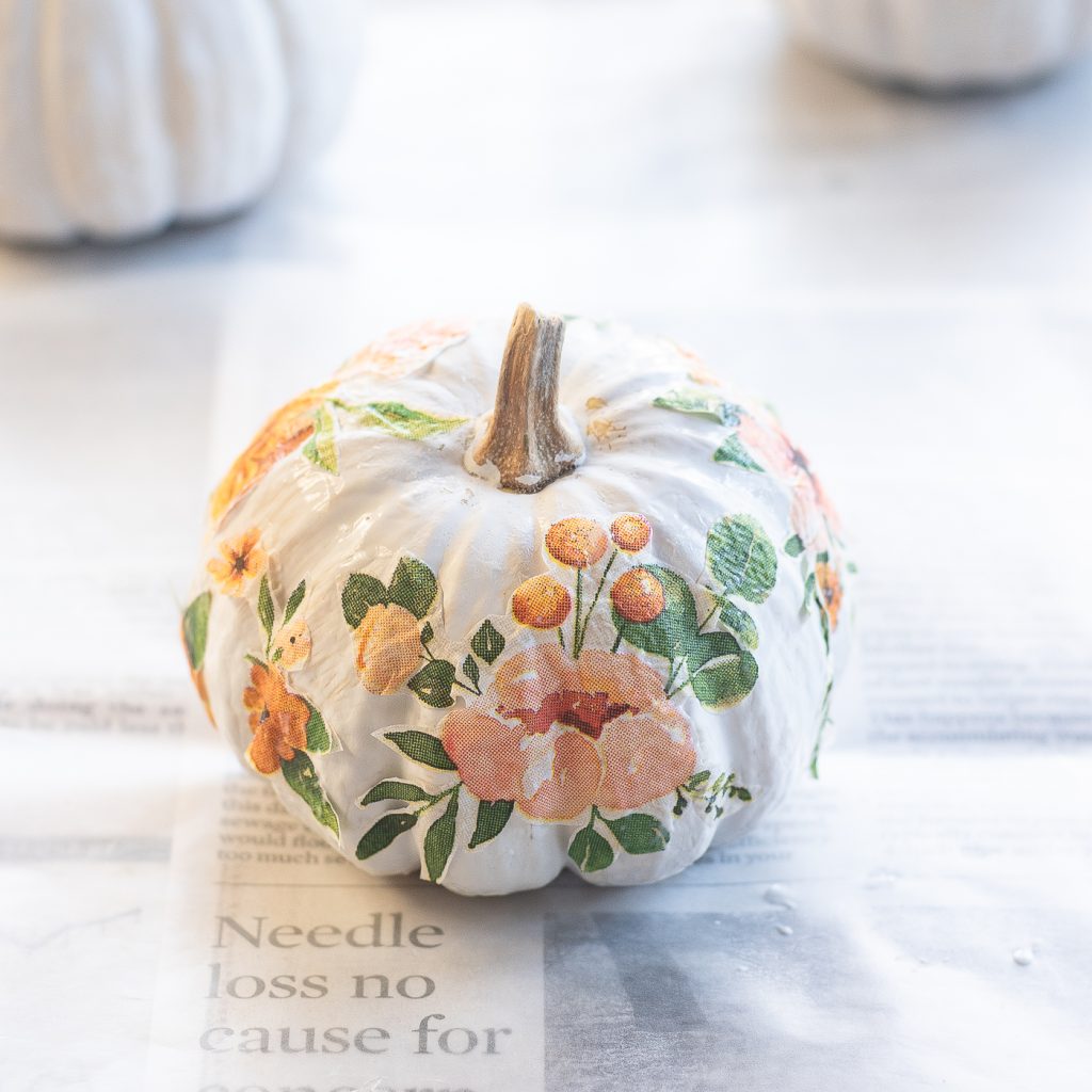 Decoupage Pumpkin Craft - It All Started With Paint
