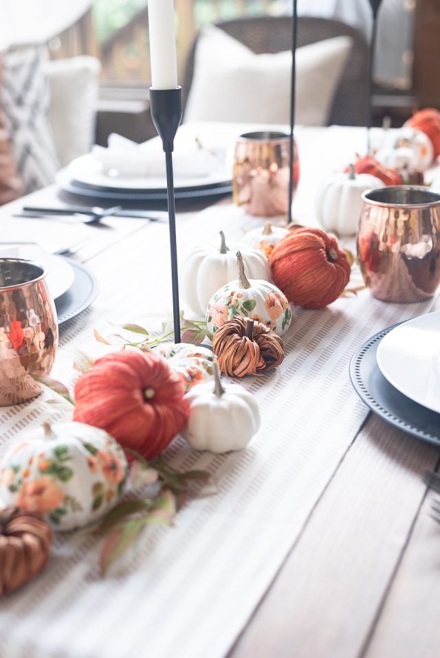 Thanksgiving Table Setting Idea in Orange, Rust, Neutrals - It All ...