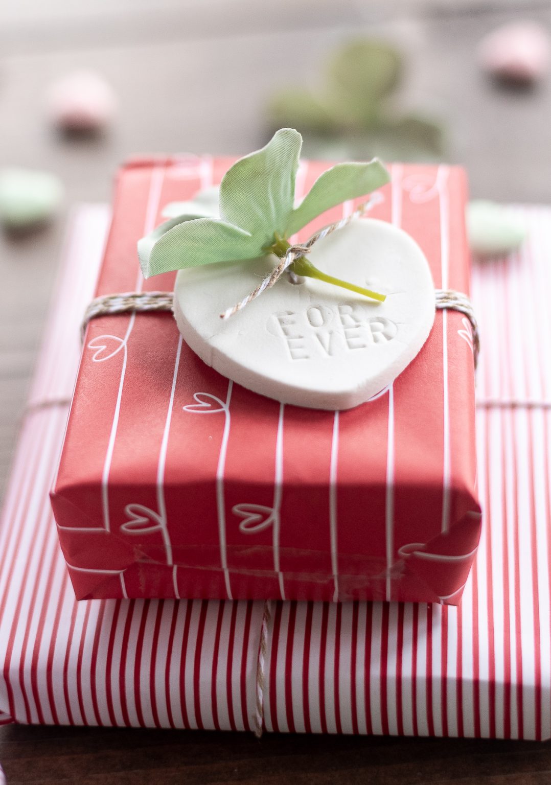 Conversation Heart Clay Gift Tags - It All Started With Paint