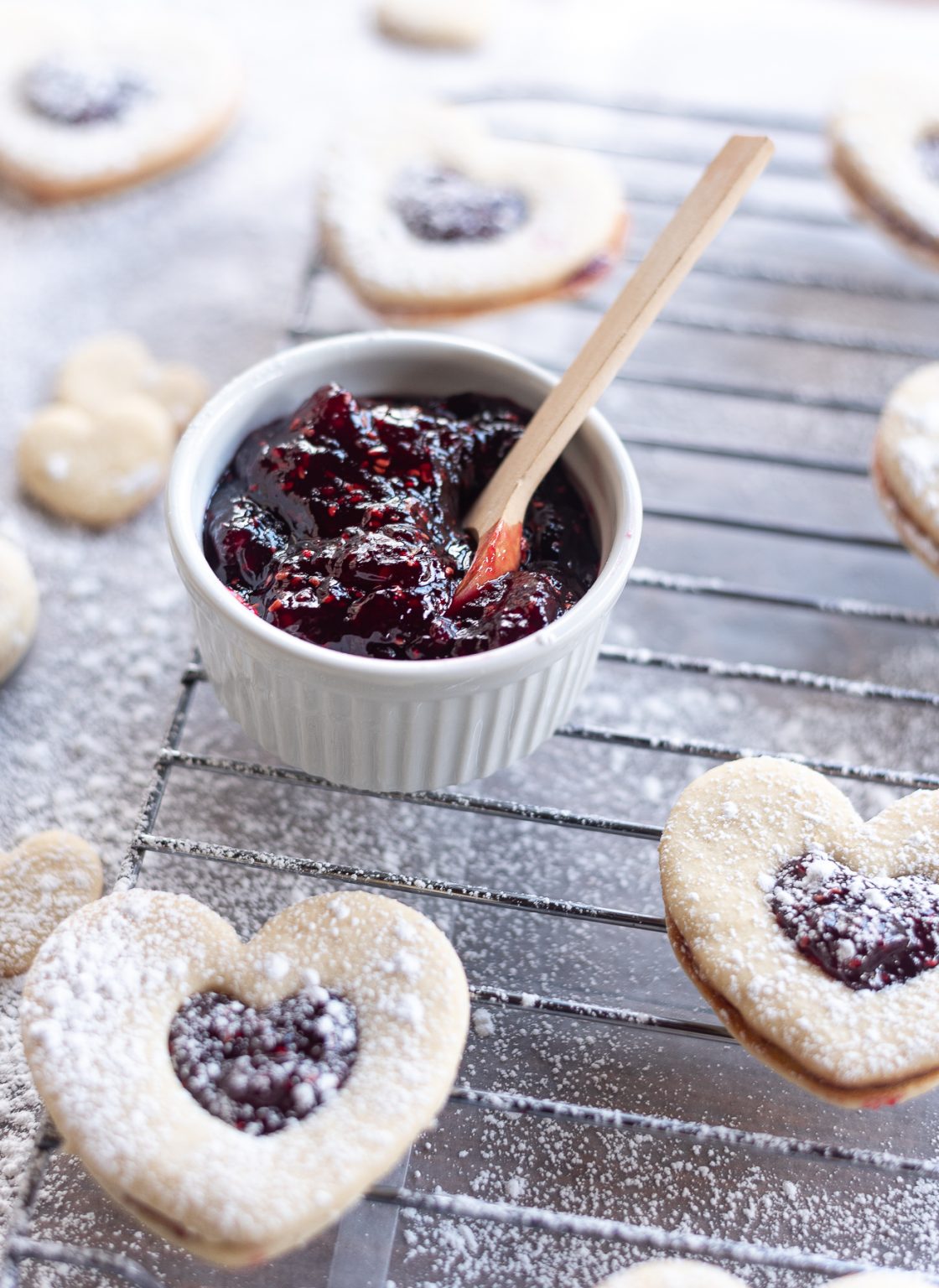 Raspberry Linzer Cookie Recipe for Valentine’s - It All Started With Paint