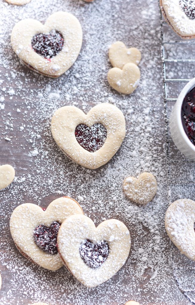 Raspberry Linzer Cookie Recipe for Valentine’s - It All Started With Paint