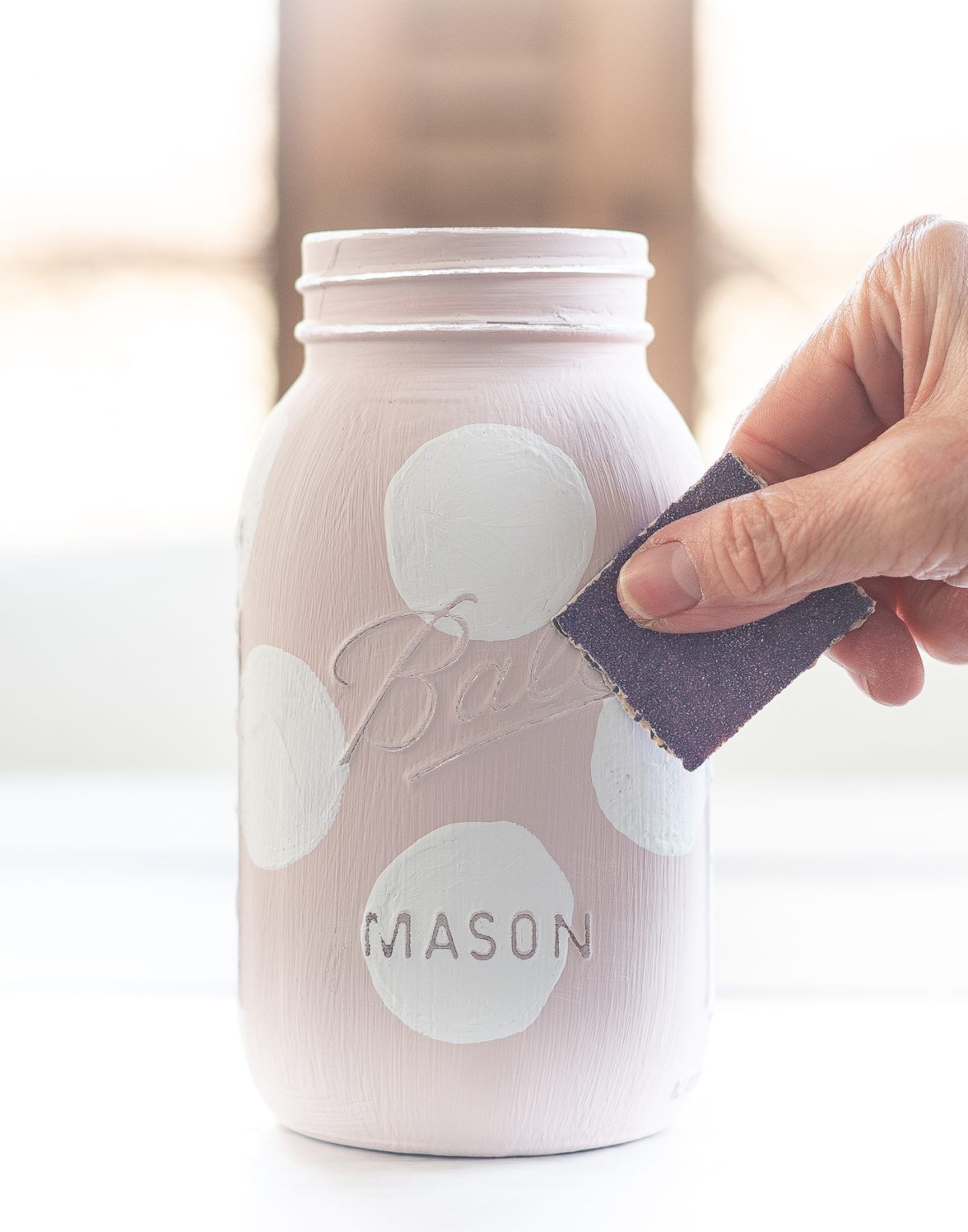 Polka Dot Mason Jars for Spring - It All Started With Paint