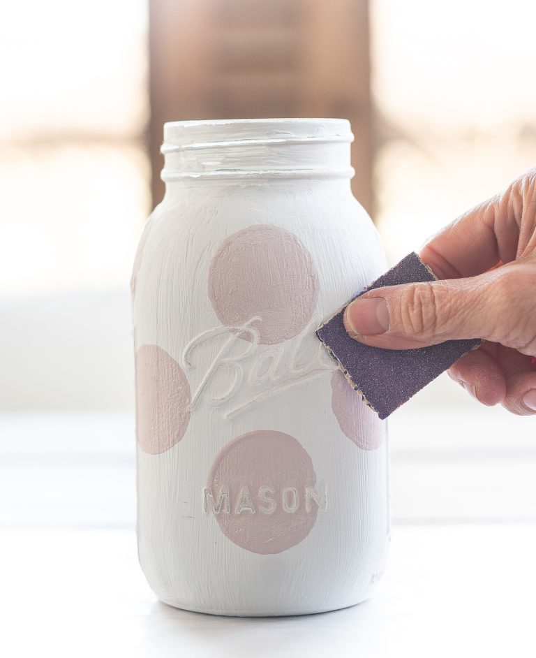 Polka Dot Mason Jars for Spring - It All Started With Paint