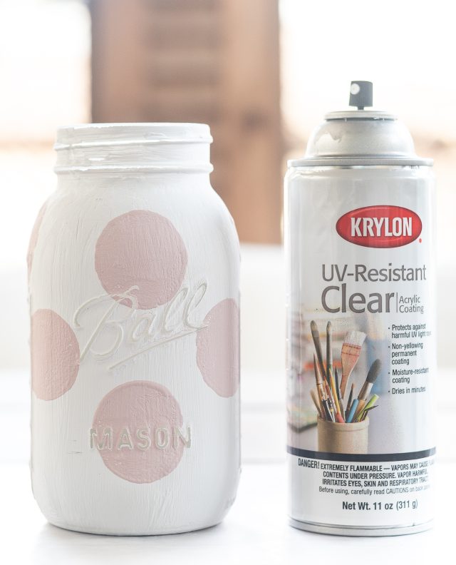 Polka Dot Mason Jars for Spring - It All Started With Paint