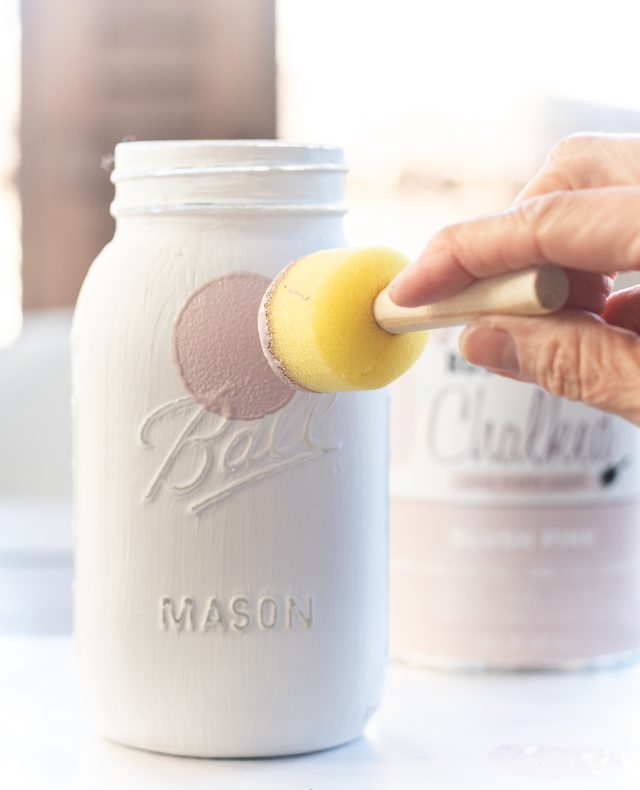 Polka Dot Mason Jars for Spring - It All Started With Paint