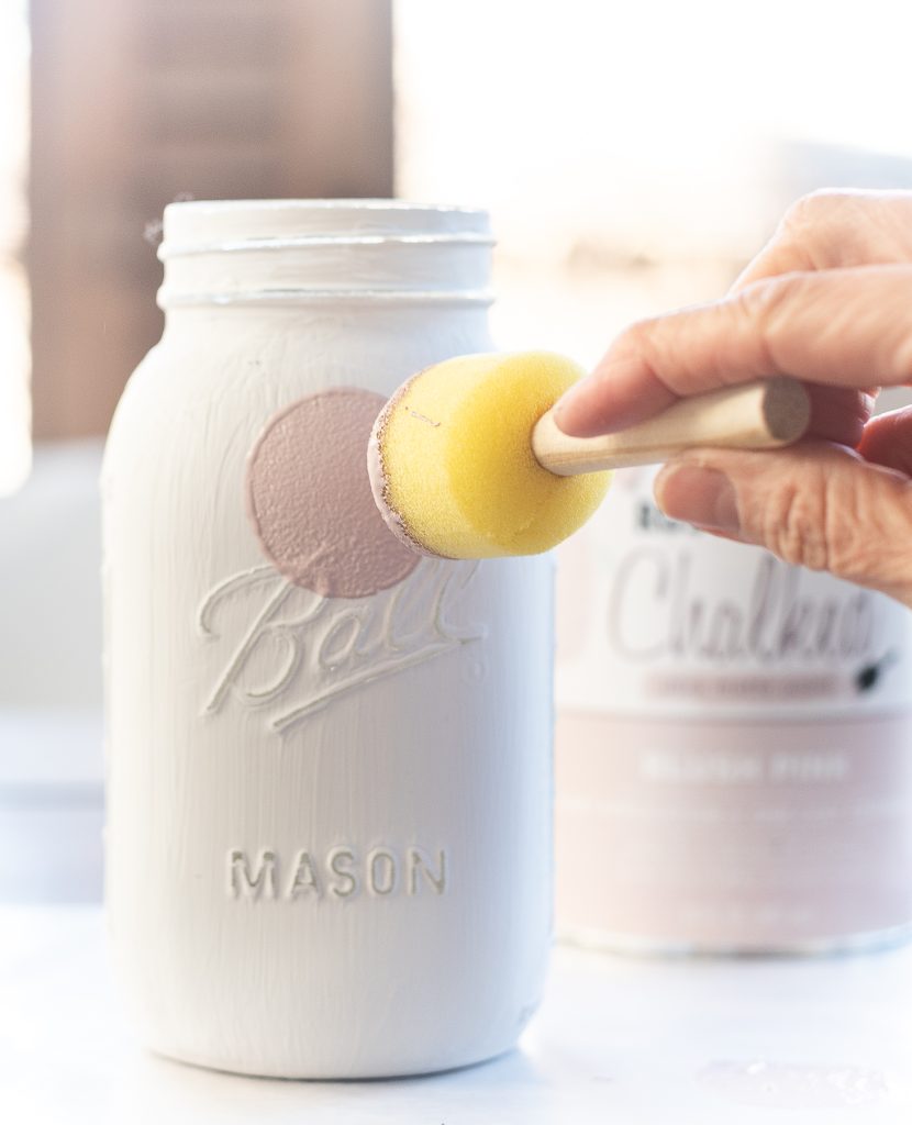 Polka Dot Mason Jars for Spring - It All Started With Paint