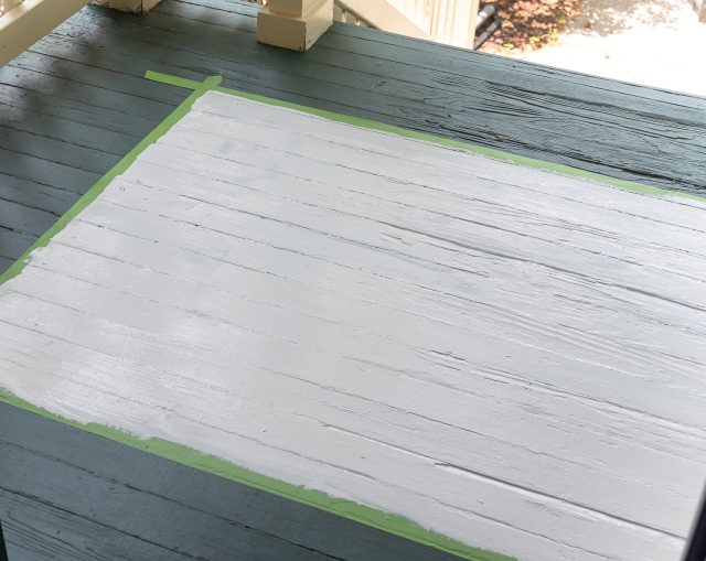 Stenciled Porch Rug with Chalk Paint - It All Started With Paint