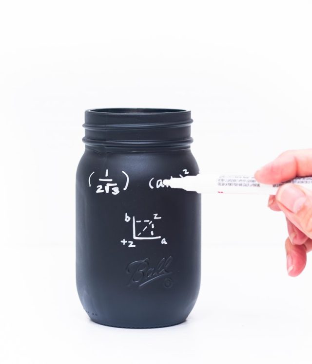 Math Teacher Mason Jar Gift - It All Started With Paint