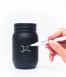 Math Teacher Mason Jar Gift - It All Started With Paint